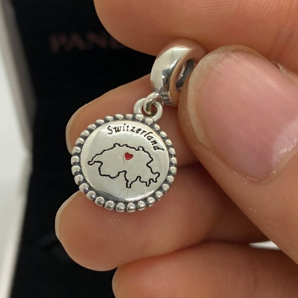 Pandora | Jewelry | Pandora Switzerland Map Charm S925 Silver With Box ...